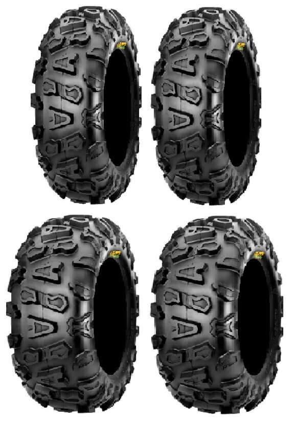 Full set of Maxxis / CST Abuzz (6ply) 26x8-12 and 26x10-12 ATV Tires (4 ...