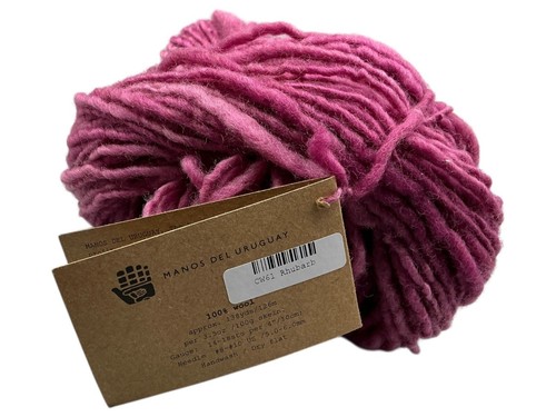 Manos Del Uruguay Wool Clasica Rhubarb Hand-Dyed 100% Wool Yarn 138 ...