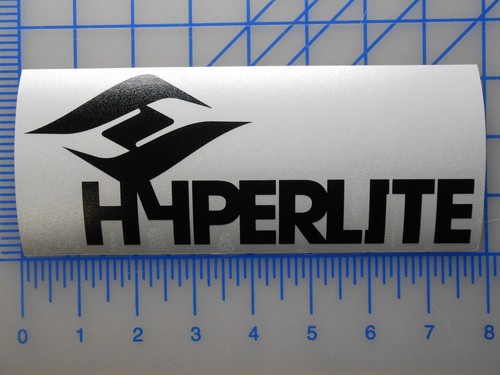 Hyperlite Logo Decal Sticker 7.5" 11" Wakeboard Wakeskate Bindings Vest ...