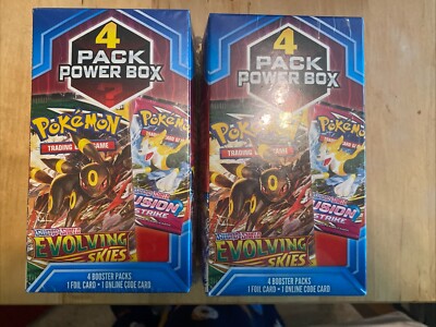 Lot Of 2 Pokémon 4 Pack Power Box Walgreens Exclusive 2022 Evolving ...