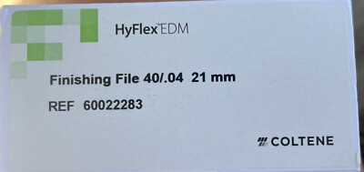 Coltene HyFlex EDM Finishing File 40/.04 /Endo Files | 3 Files / Pk ...