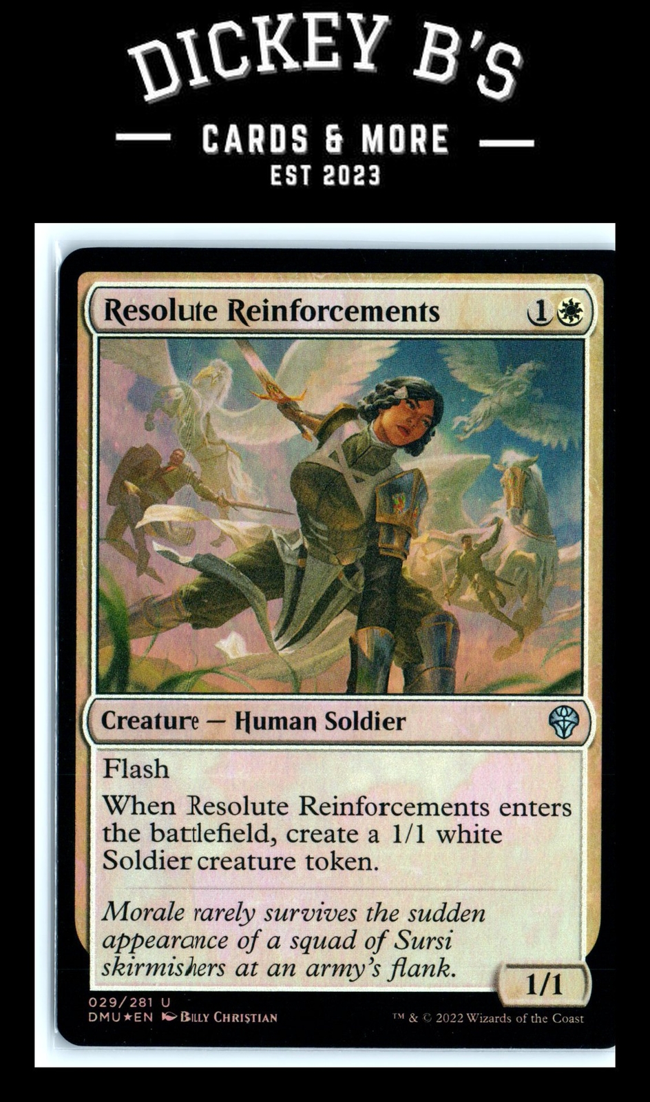 Magic: The Gathering Dominaria United #29 Resolute Reinforcements Foil ...