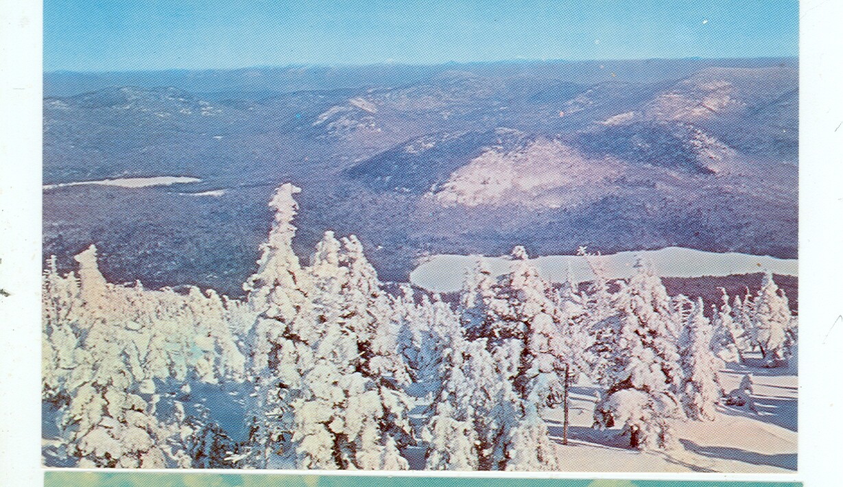 BLUE MOUNTAIN LAKE,NEW YORK-TIRRELL POND/SALMON POND IN WINTER--(NY-B ...