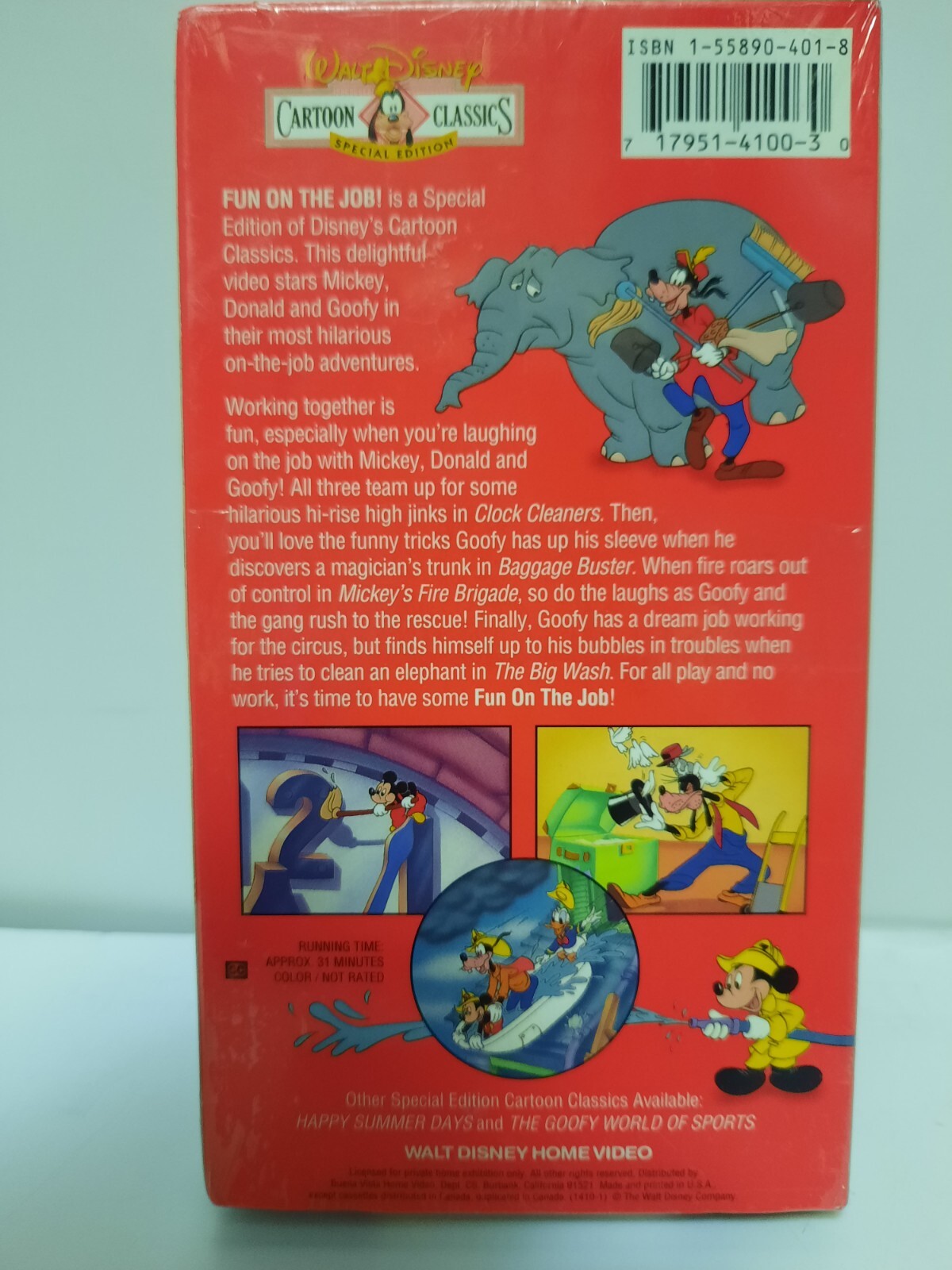 Walt Disney Cartoon Classics Special Edition - Fun on the Job (VHS ...