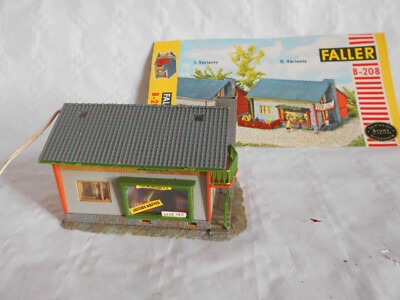 Vintage Faller Building B208 House and shop illuminated 1960s HO Scale ...