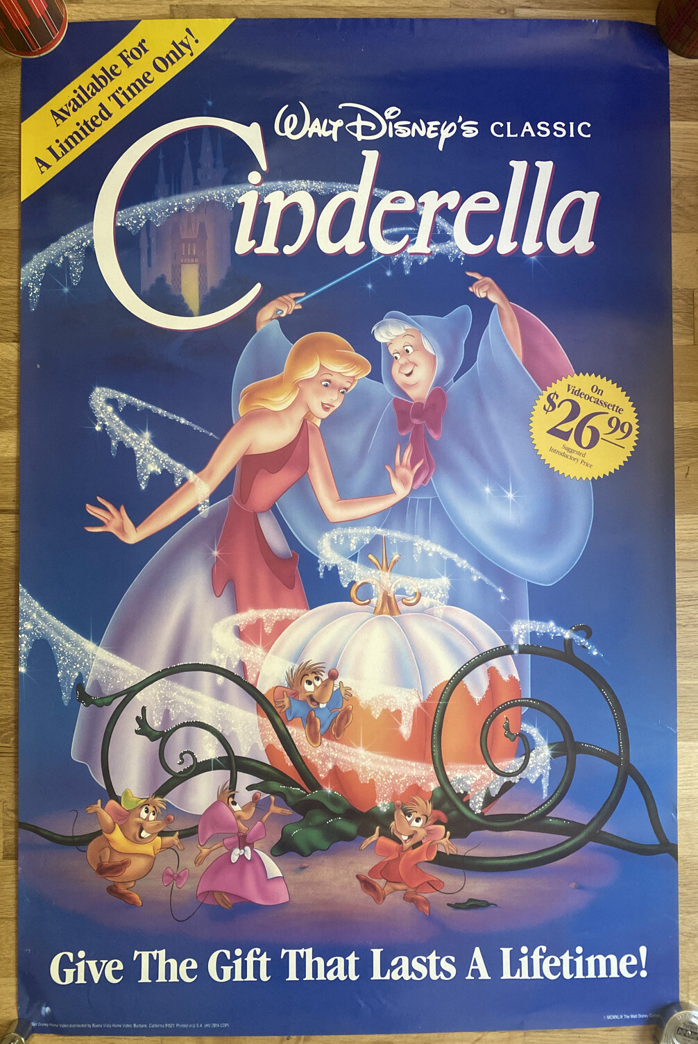 purchases store Original Huge 1988 Collectors Cinderella Promo: Walt ...