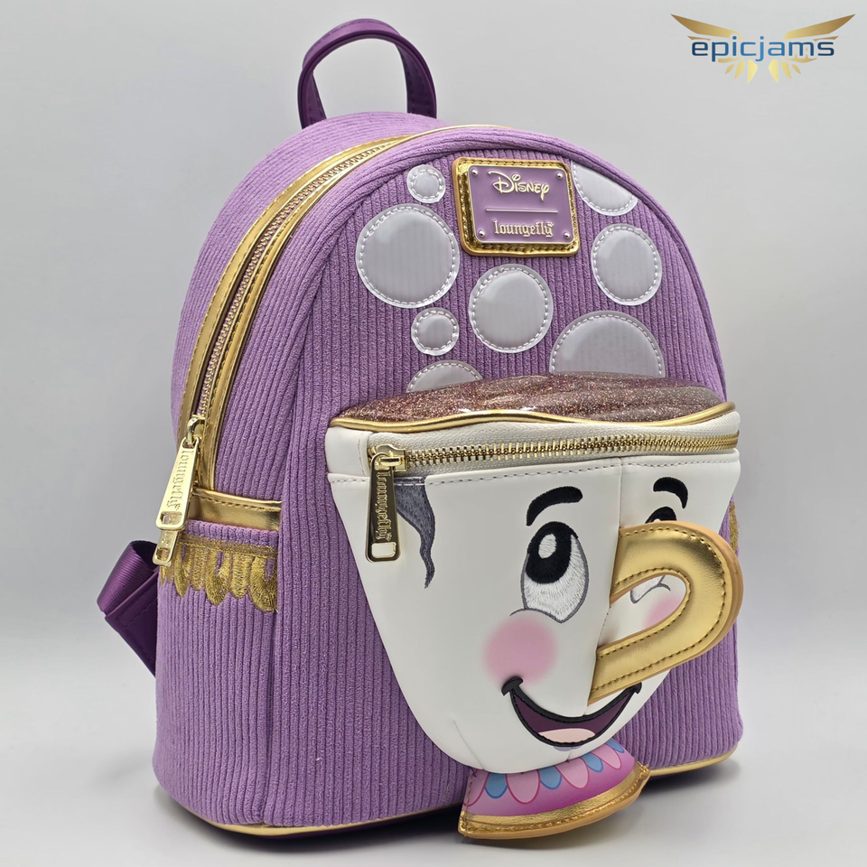 Loungefly Disney Beauty and the Beast Chip Figural Corduroy Mini ...