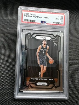 👽 PSA 10 2023 PANINI PRIZM WEMBY VICTOR WEMBANYAMA ROOKIE Card NBA ...