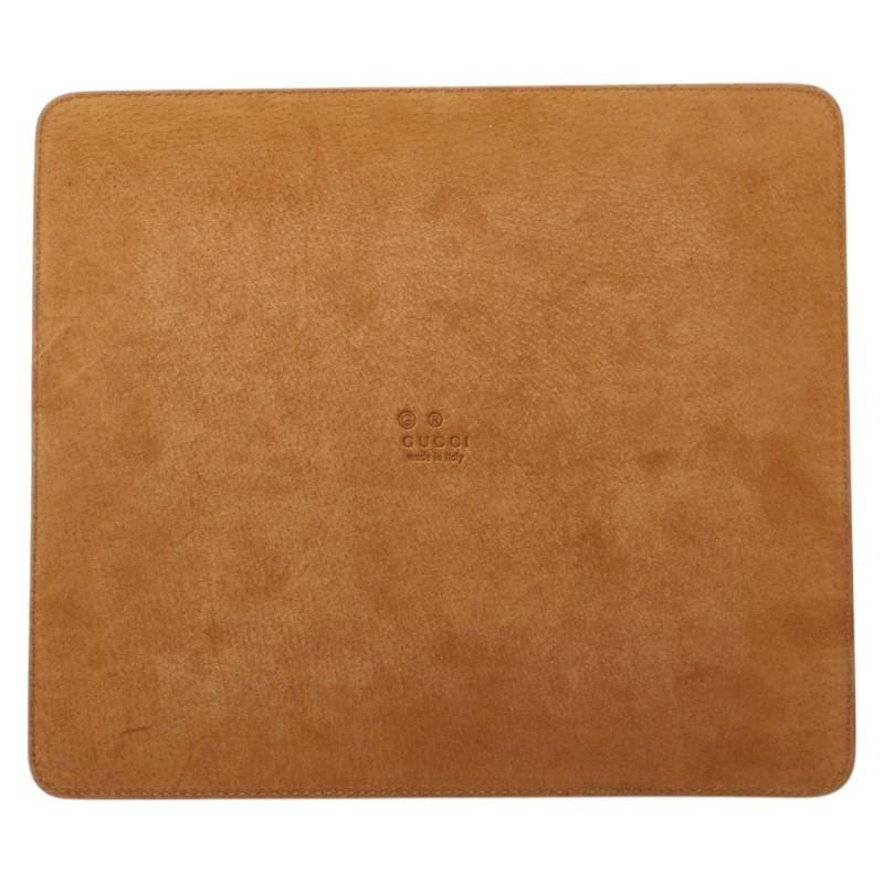 Gucci GG Shima Mouse Pad Gray Leather Men Used | eBay