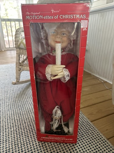 Vintage Telco Motion-ettes Christmas Animated Mrs. Claus Original Box ...