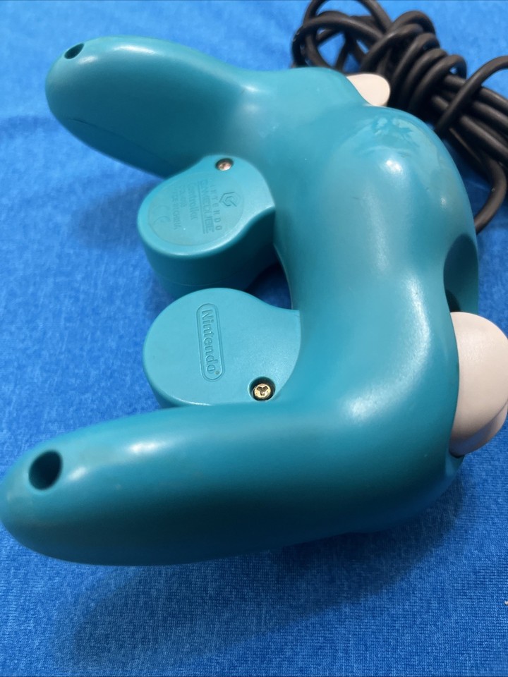 OEM Official Nintendo GameCube Controller Esmeral Blue Fully Tested | eBay