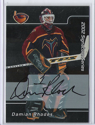 2001-02 BE A PLAYER SIGNATURE SERIES DAMIAN RHODES AUTOGRAPH AUTO 053 ...
