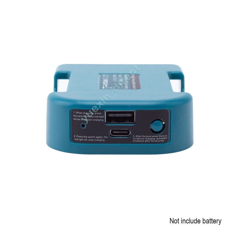 Dual USB Power Phone Charger Cordless For Jobsite Makita 18V Battery ...