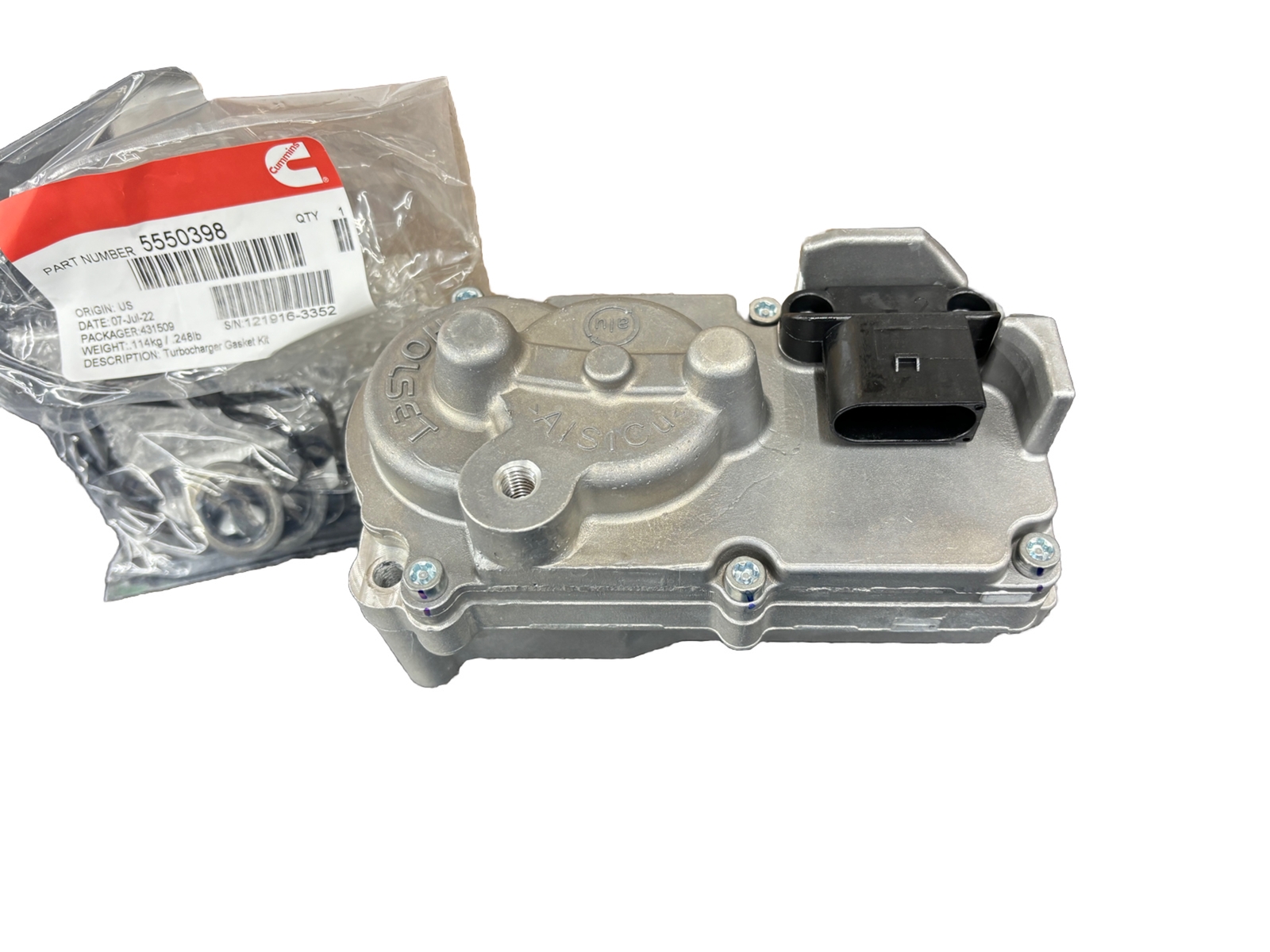 Genuine Cummins 6382096RX OEM HOLSET Turbocharger Actuator 6.7 6382096 ...