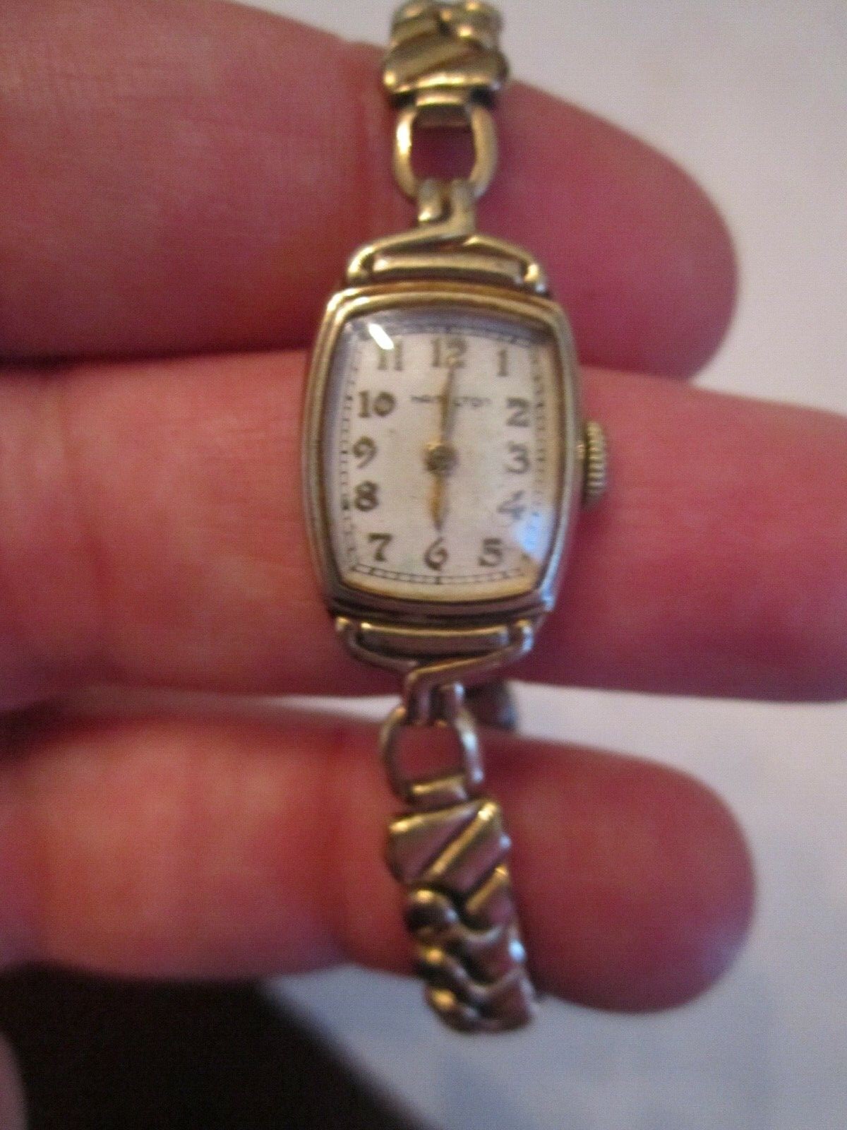 VINTAGE LADIES' 10K GF HAMILTON WIND UP WATCH - FITS UP TO 6 1/2" BBA20 ...