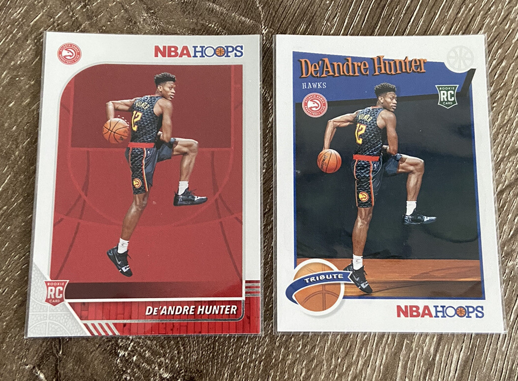 DEANDRE HUNTER 2019-20 NBA HOOPS ROOKIE CARD and TRIBUTE ATLANTA HAWKS ...