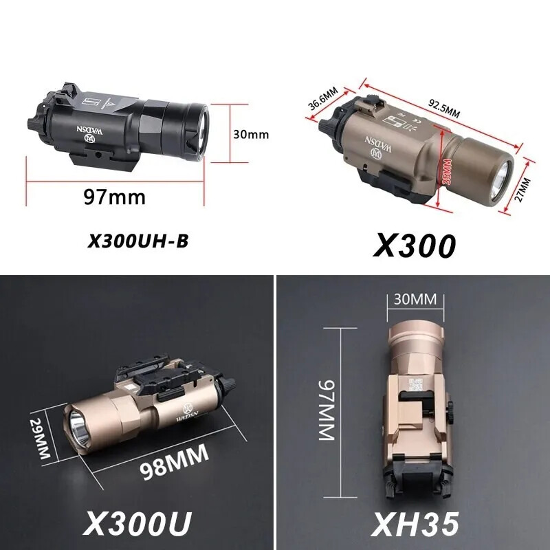 Surefir X300 X300U X300UH-B XH35 Pistol Glok Scout Light X300V Strobe ...