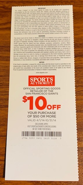 Twins vs Giants Game 23 5/23/2014 Hunter Pence on Ticket Free Shipping ...