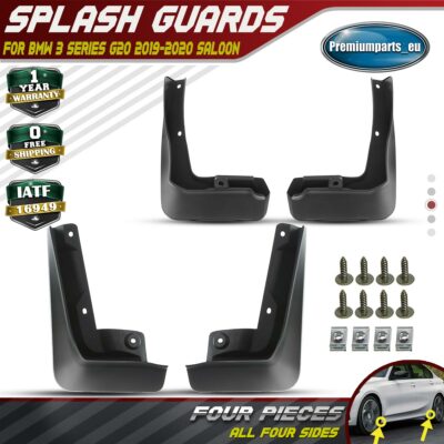 4x Splash Guards Mud Flaps Mudguards Front & Rear for BMW 3 Series G20 ...