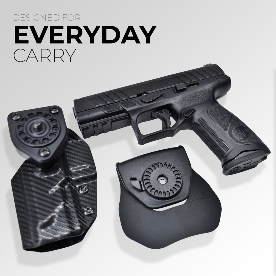 OWB Quick Release Paddle Holster fits Springfield Armory Prodigy 5'' w ...