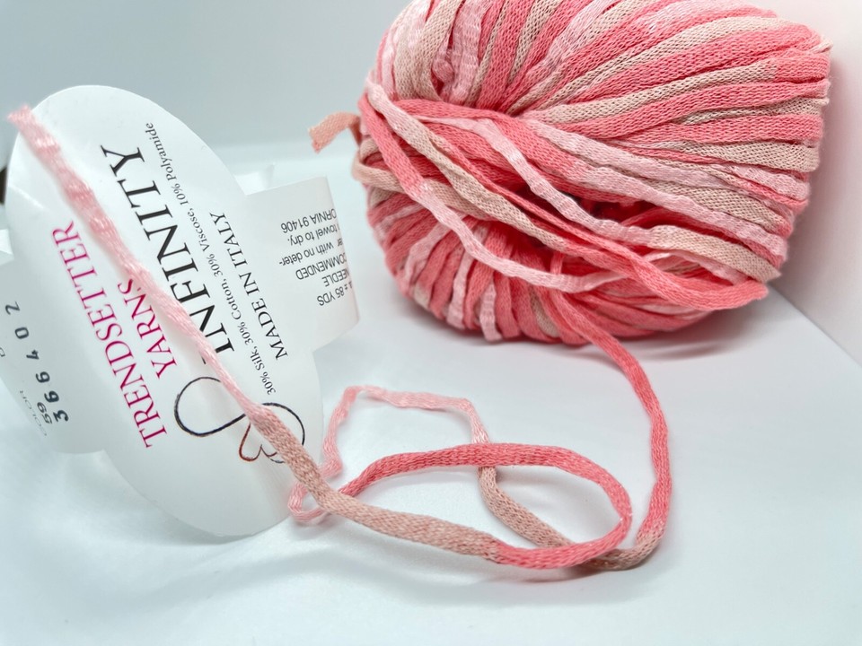Trendsetter Infinity #59 Rose Melon Silk Cotton Blend Mesh Net Tube ...