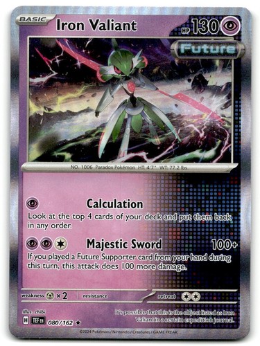 Pokemon Trading Card TCG Iron Valiant #80 Holo | eBay