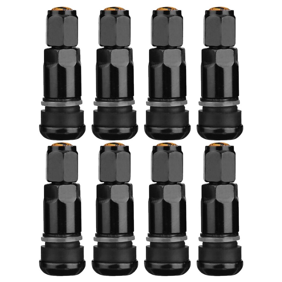 8PCS Aluminum Tire Valve Stems Metal Tubeless Wheel Caps Bolt-In Tyre ...