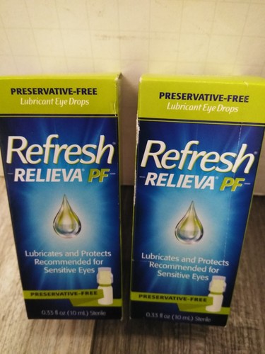 Refresh RELIEVA PF Lubricant Eye Drops - 0.33 FL OZ (2-pk bundle) | eBay