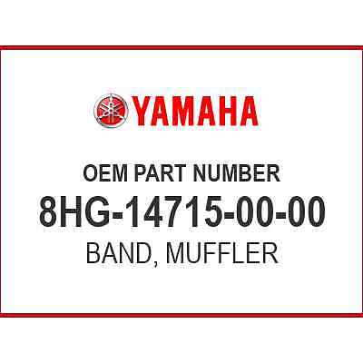 Yamaha BAND, MUFFLER 8HG-14715-00-00 OEM NEW | eBay