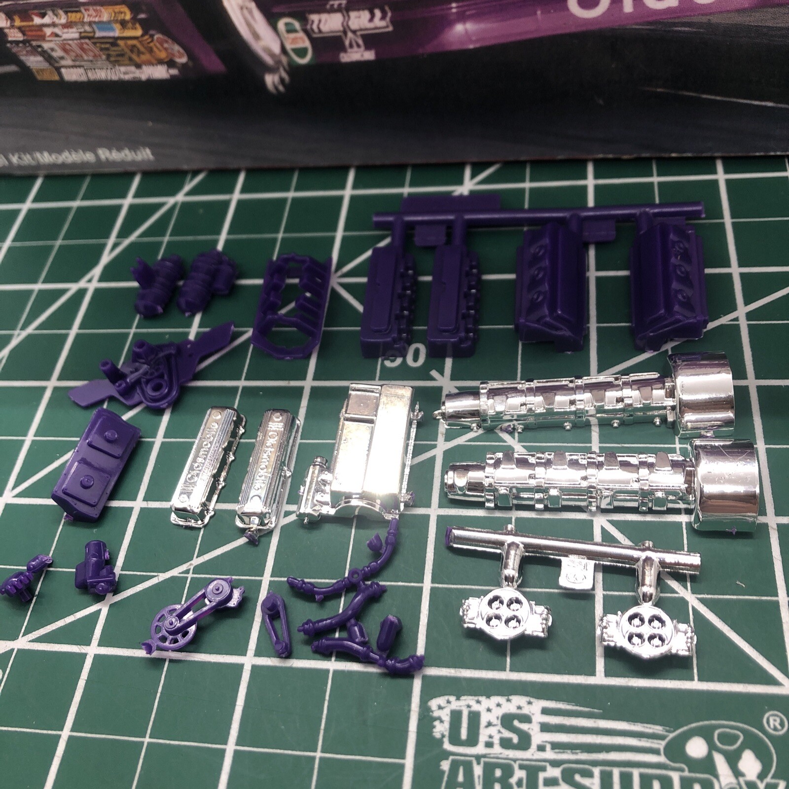 Oldsmobile Pro Stock ENGINE W 2x4 Tunnel Ram NO Headers RVL 1:25 LBR ...