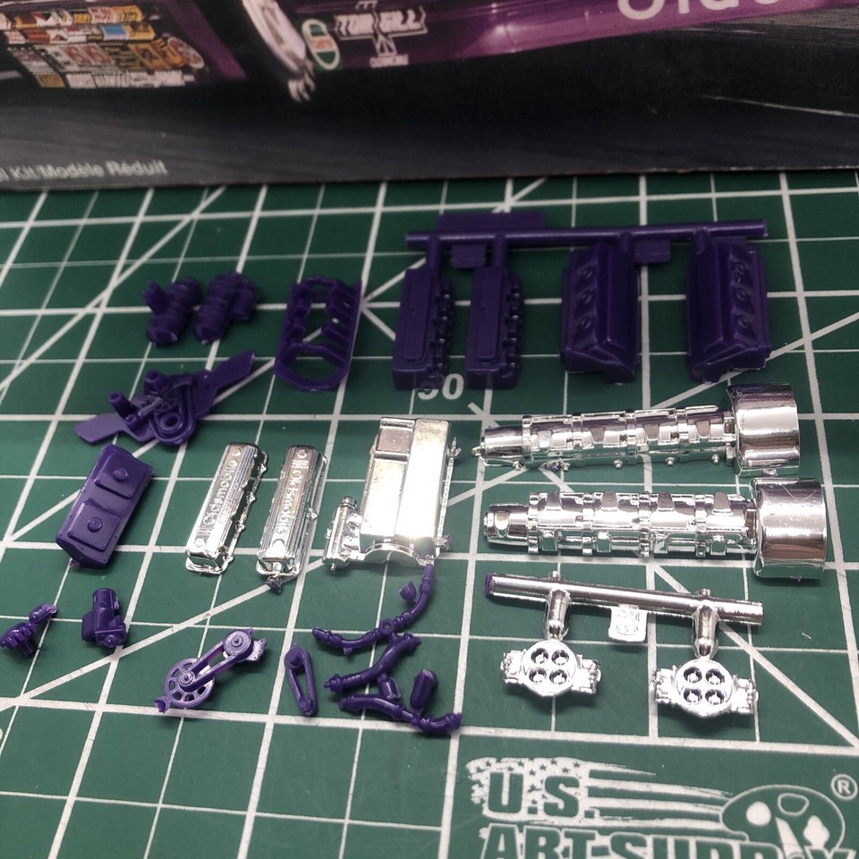 Oldsmobile Pro Stock ENGINE W 2x4 Tunnel Ram NO Headers RVL 1:25 LBR ...