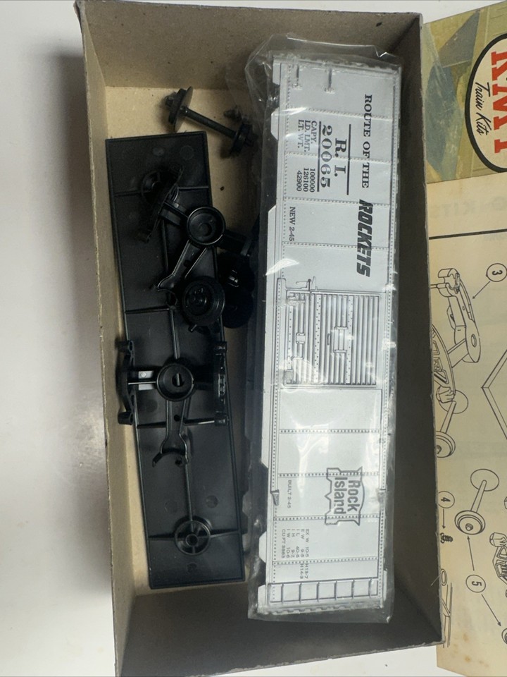 Kusan O Gauge Rock Island Box Car RI 20065 (O model kit), silver In Box ...