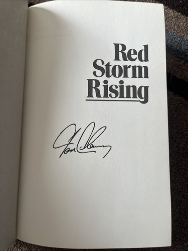 Red Storm Rising Signed By Tom Clancy | eBay