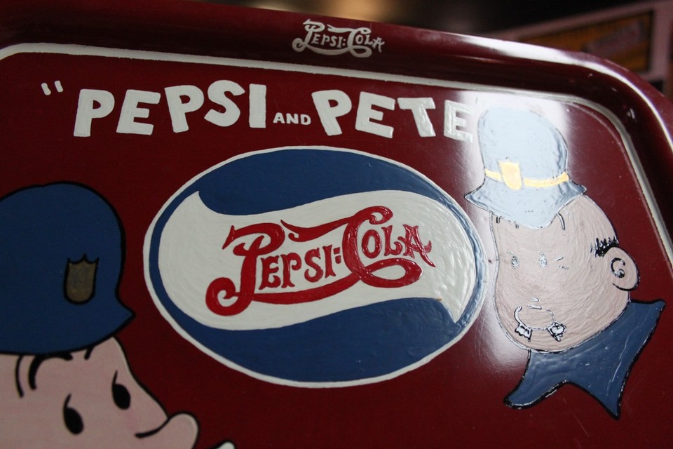 SCARCE PROTOTYPE 1930s PEPSI COLA PETE COP HAND ILLUSTRATED ART SAMPLE ...