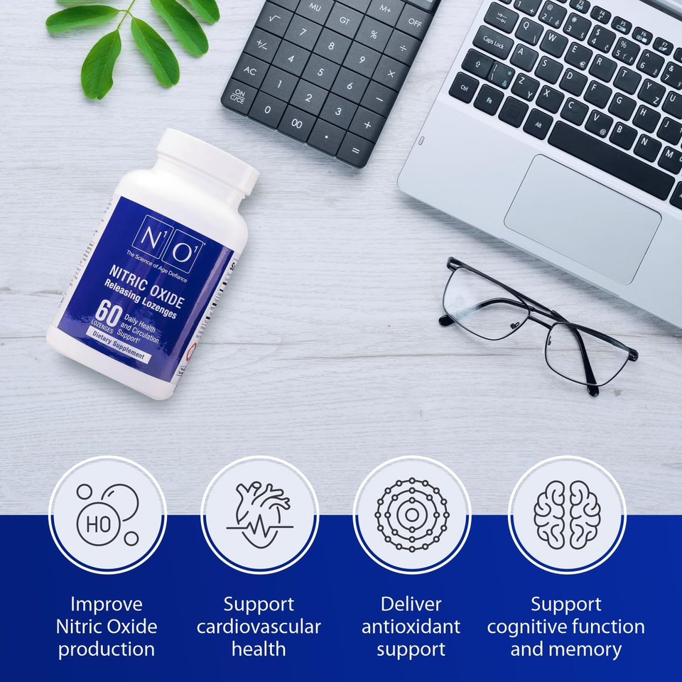 N1O1 Nitric Oxide Lozenges Heart Health Support Dietary Supplement for ...