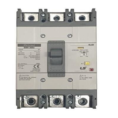LS Electric EBS203c 250AF ELCB 3P3E Stype EBS 203c Earth Leakage Circuit Breaker | eBay