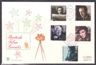 Great Britain "Stuart" 1985 British Film Stars First Day Cover -241f ...