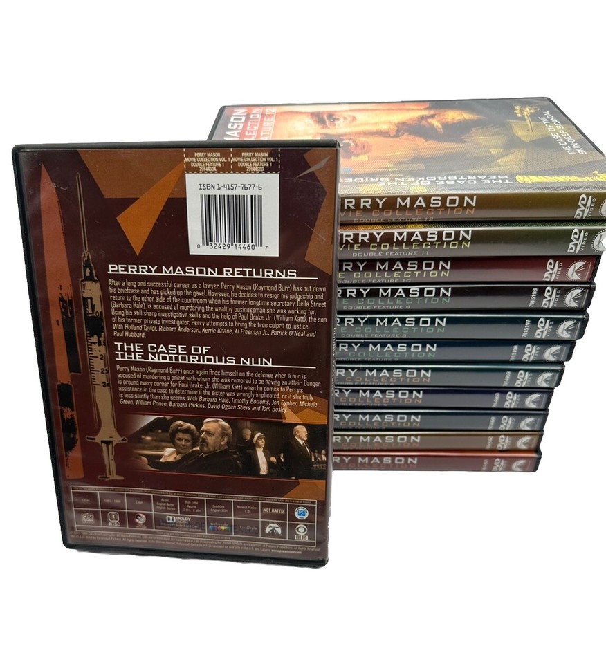 Perry Mason Complete Collection Double Features 12 DVDs 80's Retro ...
