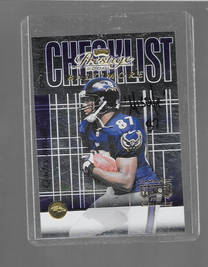 2000 Prestige - QADRY ISMAIL - Checklist Autograph "Missle" - RAVENS | eBay