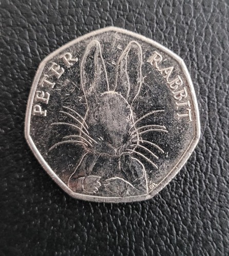 50p - Rare - Peter Rabbit - 2016 - Short whisker - Coin - Excellent ...