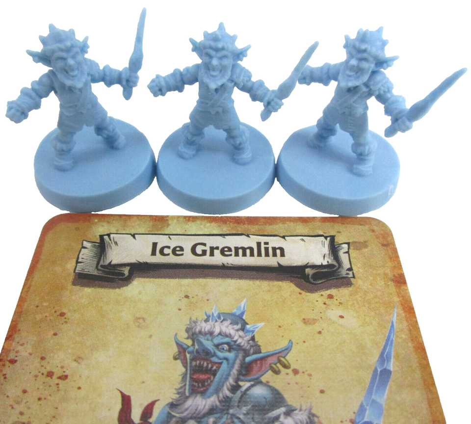 HEROQUEST: Frozen Horror 3x ICE GREMLIN Minis & Card NEW!! | eBay