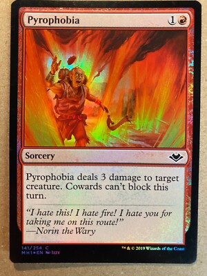 MTG 1x FOIL Pyrophobia Modern Horizons Pauper Magic the Gathering Card ...