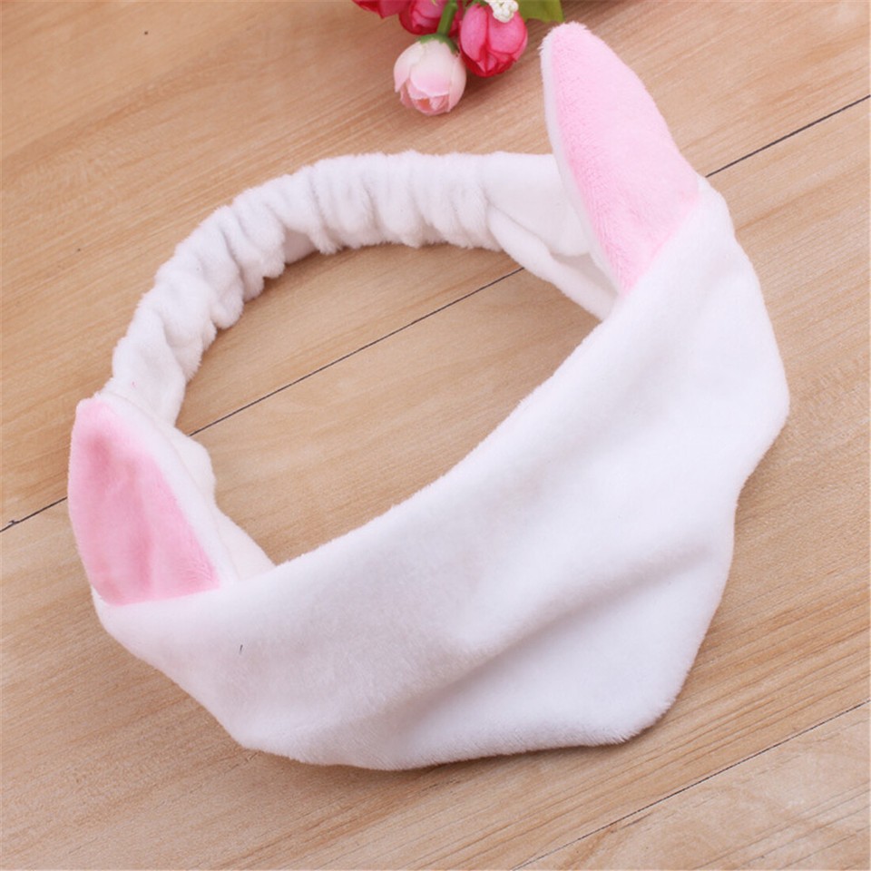 Cute Cat Ear Headband Casual Party Makeup Hairband Soft Velvet Hair ...