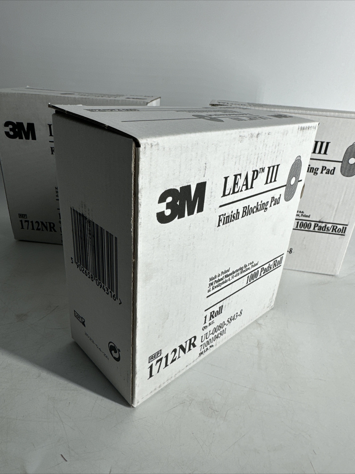 3-PACK 3M 1692M Leap III Lens Processing Finish Blocking Pad [3 Rolls ...