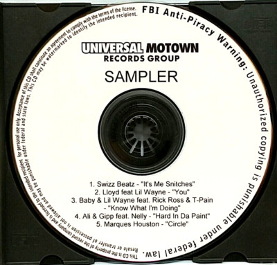(CD) Various ‎– Universal Motown Records Group Sampler, Promo, 5Track ...