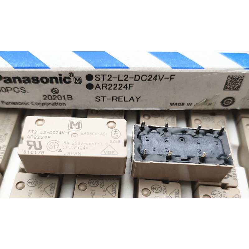 1pc PANASONIC ST2-L2-DC24V-F AR2224F Power Relay 24VDC 8Pin 8A 250V | eBay
