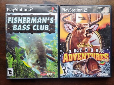 Cabela's Outdoors Ps2 Lot Outdoor adventures Fisherman's Bass Club ...