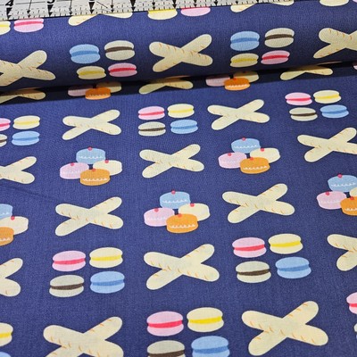 Dear Stella Macarons Baguette Bakery Theme 100% Cotton Fabric FQ | eBay UK