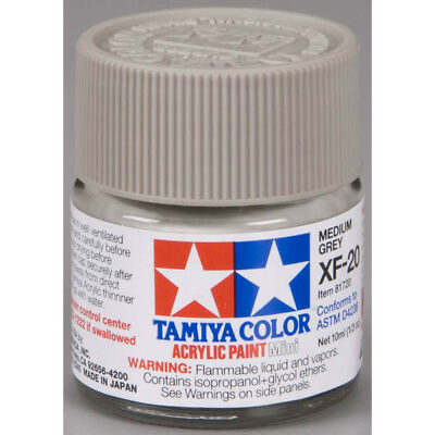Tamiya 81720 Acrylic Mini XF20, Medium Grey Paint | eBay