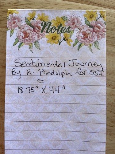 Robyn Pandolph Sentimental Journey Floral Blue Vintage Quilting Fabric ...